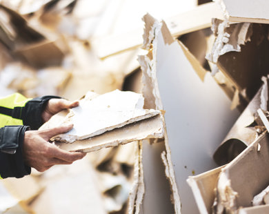 Gips | Sysav – tar hand om och återvinner avfall